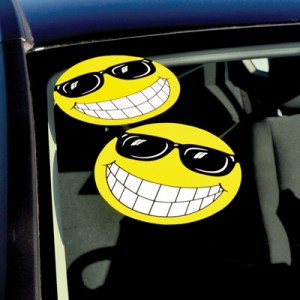 smiley face stickers :Auto Dealer Supplies